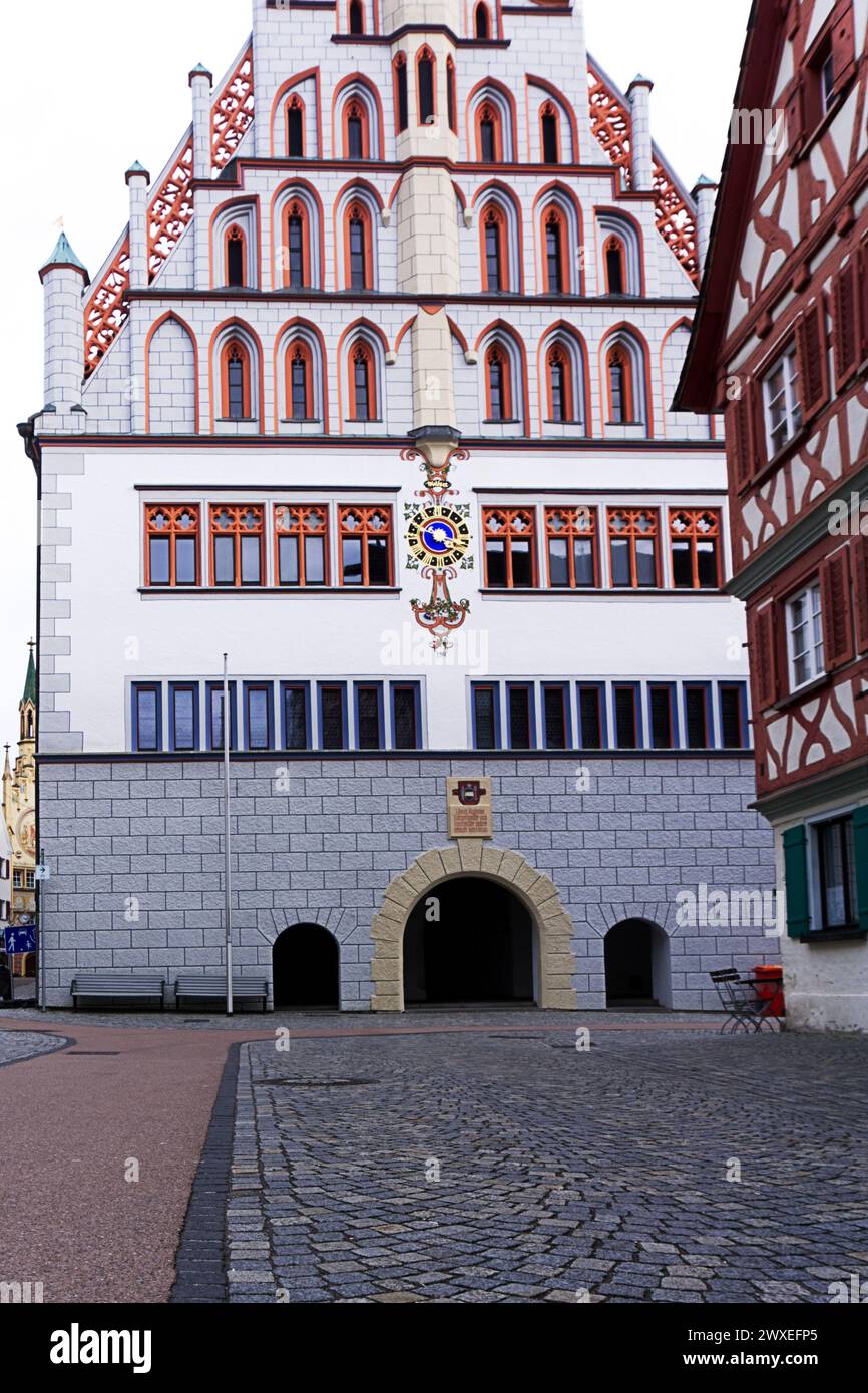 historical town hall of Bad Waldsee Stock Photo - Alamy
