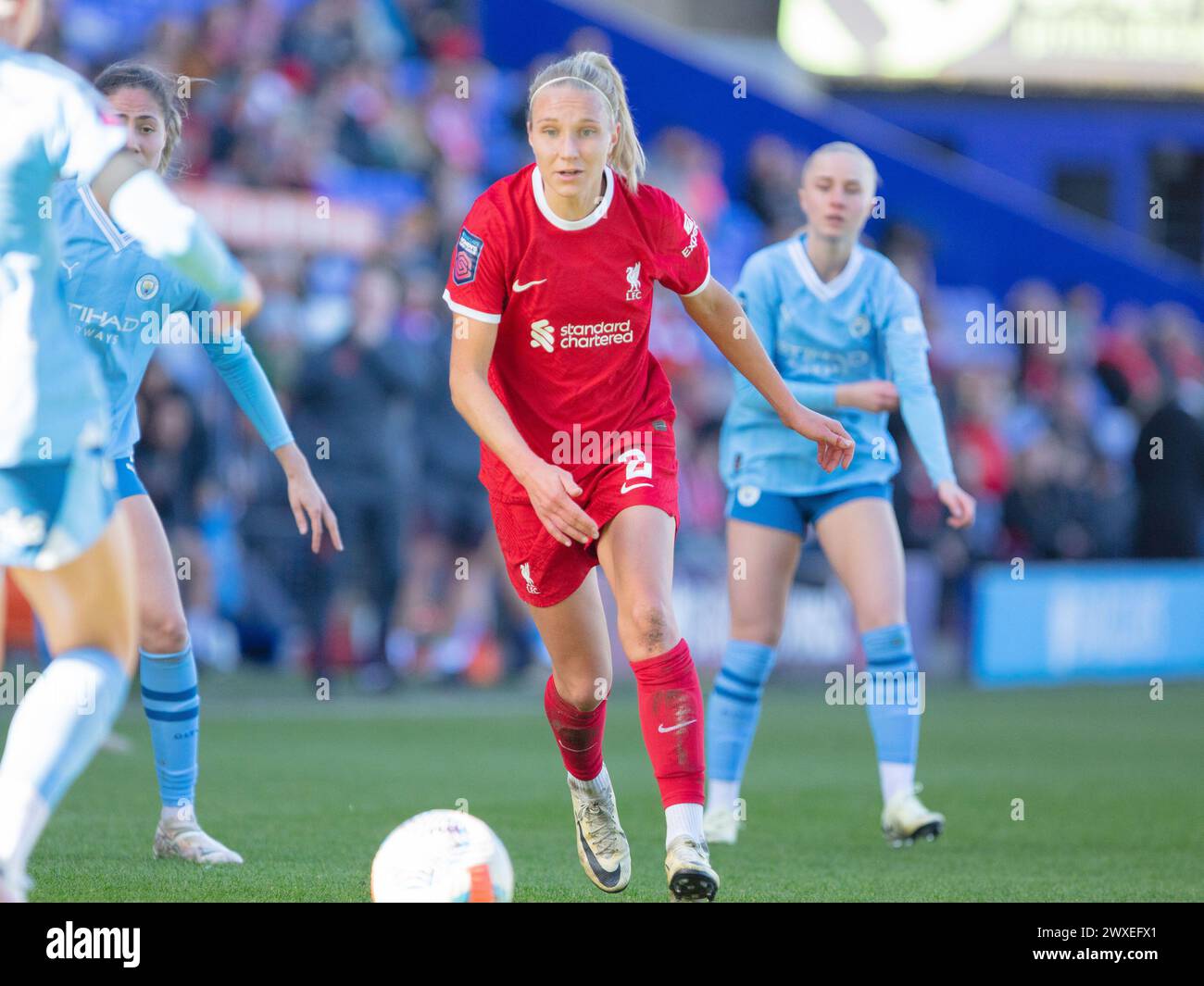 Prenton Park, UK. 30th Mar, 2024. Emma Koivisto (2) defender for ...
