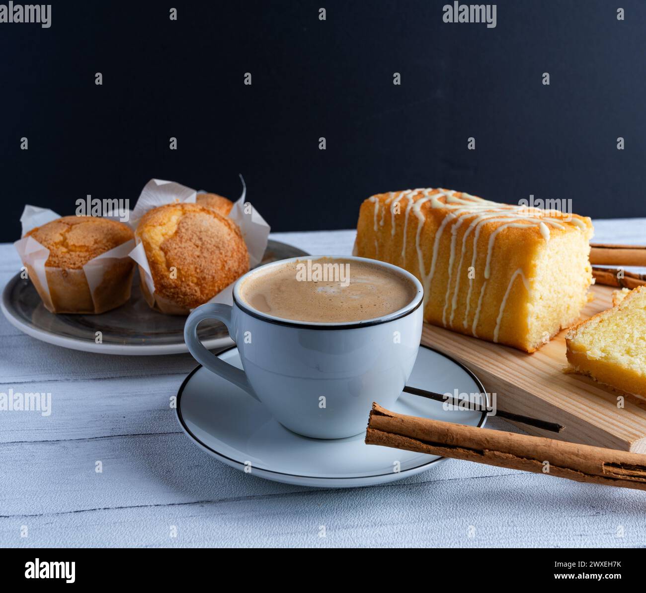 breakfast scene for coffee shop Stock Photo - Alamy