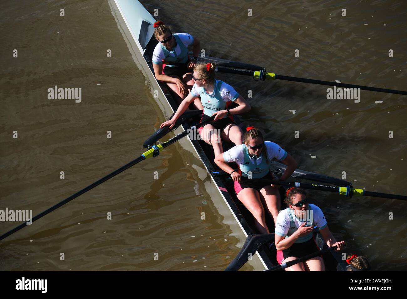 Mortlake, London, UK. 30th Mar 2024. The Boat Race 2024. The women's ...