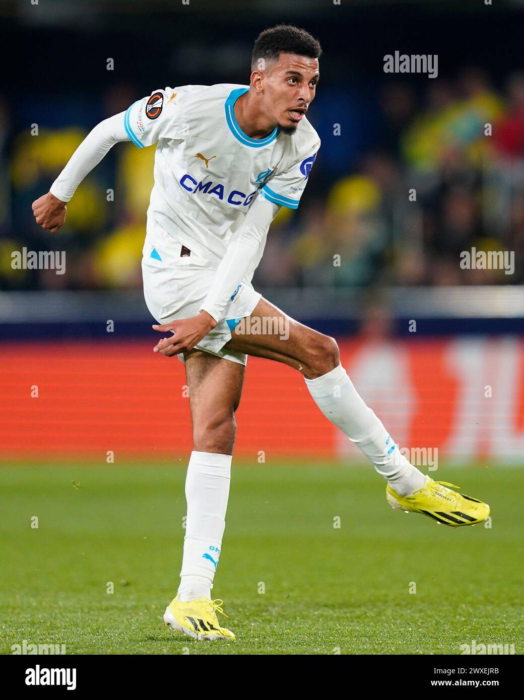 Villarreal, Spain. 14th Mar, 2024. Azzedine Ounahi of Olympique ...