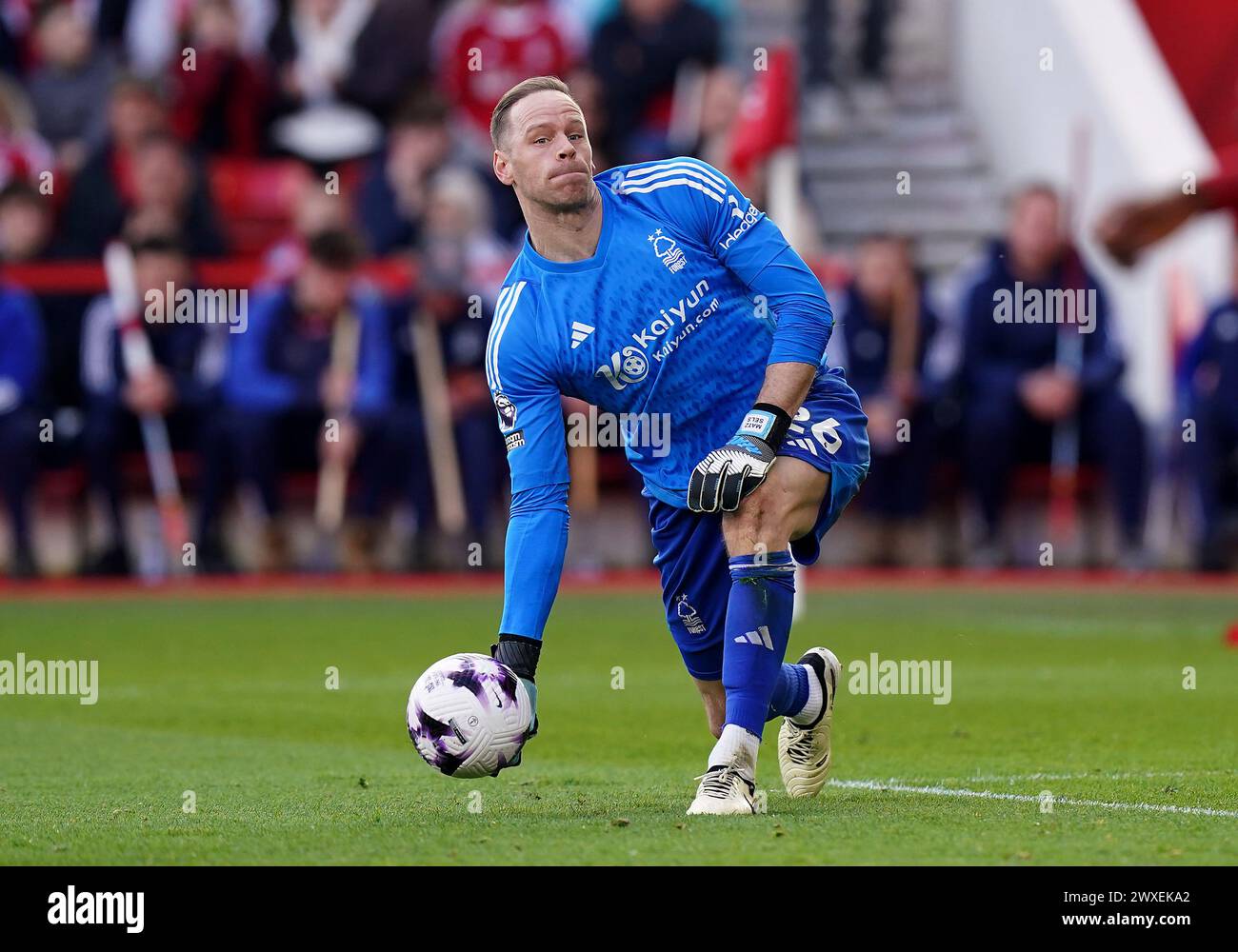 Nottingham Forest goalkeeper Matz Sels during the Premier League match ...