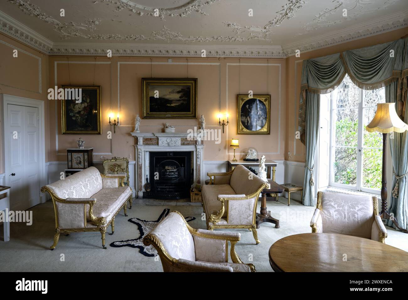 Powderham castle room hi-res stock photography and images - Alamy