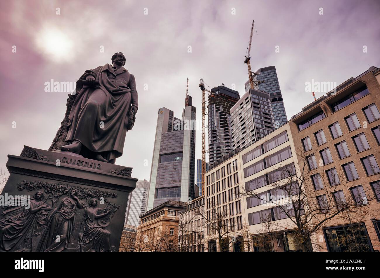Statue of Johann Wolfgang von Goethe, Goethe monument, Goetheplatz ...