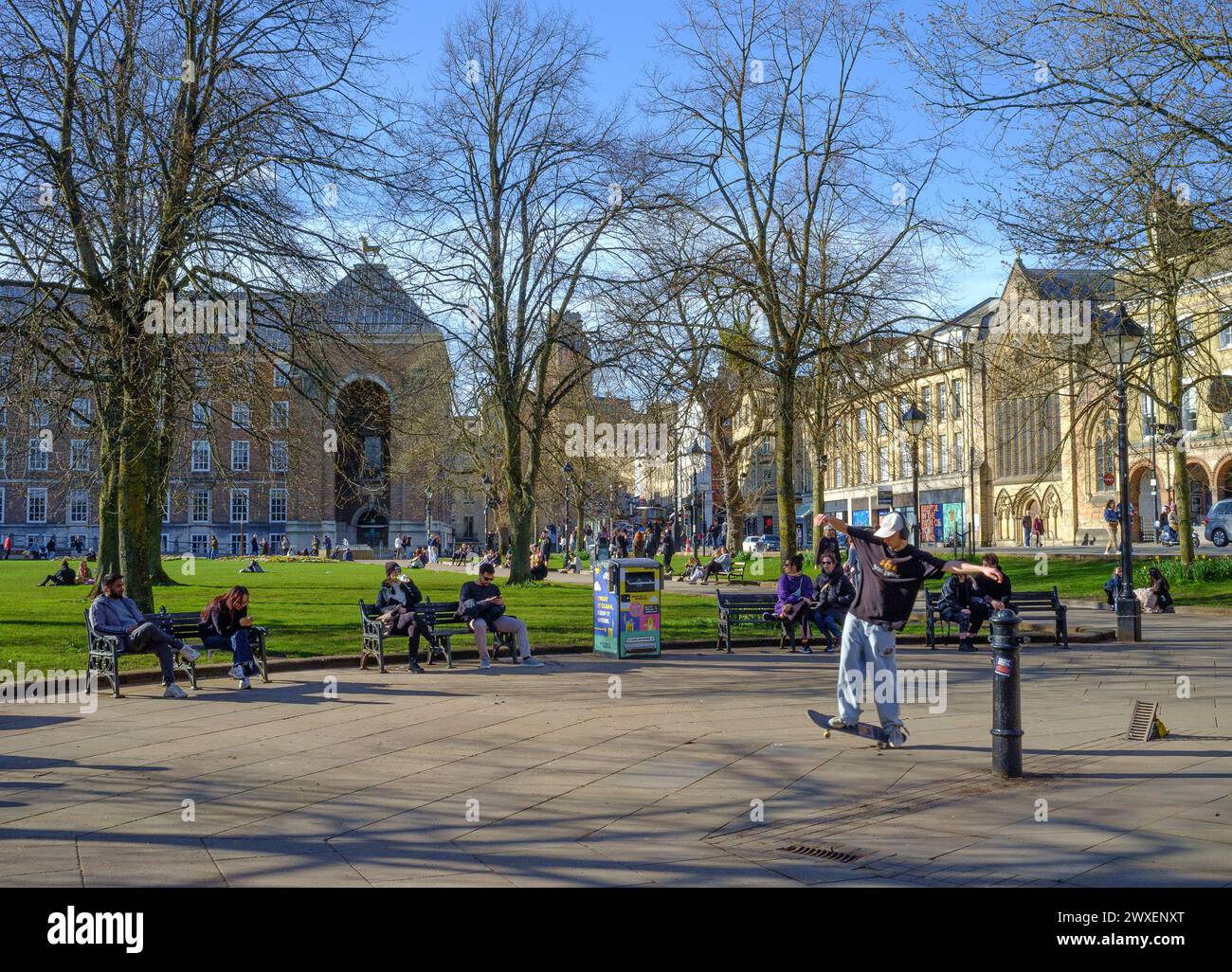 After months of rain, an afternoon of sun brings people to College ...