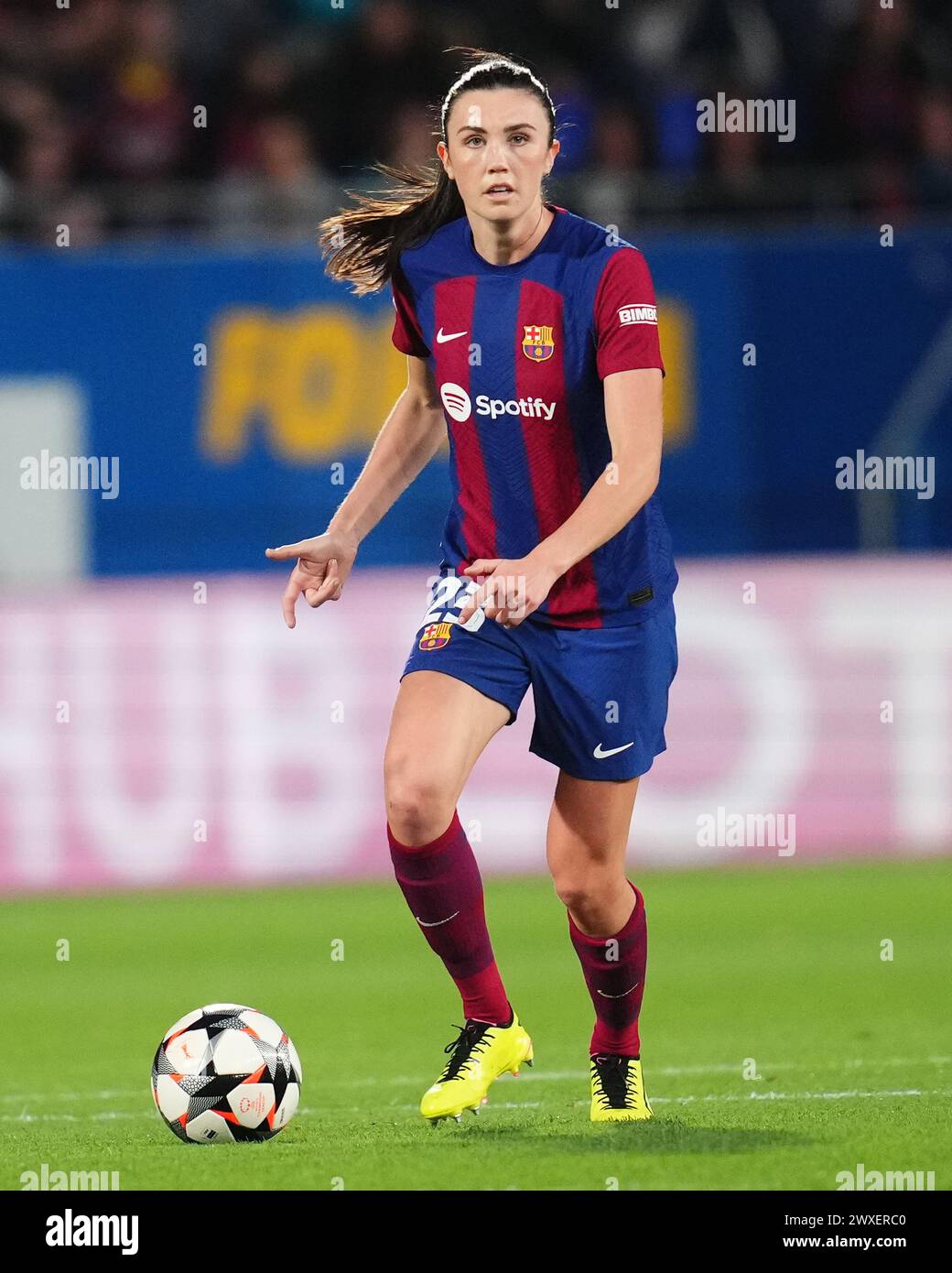Barcelona, Spain. 28th Mar, 2024. Ingrid Syrstad Engen of FC ...
