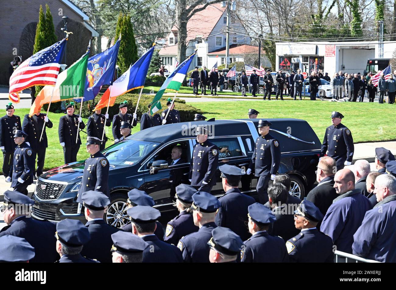 March 30, 2024, New York, New York: (NEW) The funeral for NYPD Officer ...