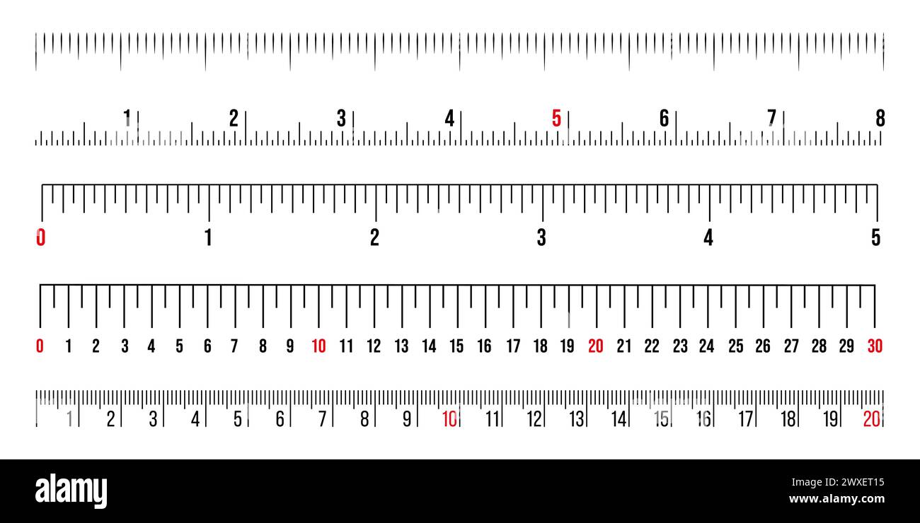 Ruler scale background on a white background. Markup for rulers in ...