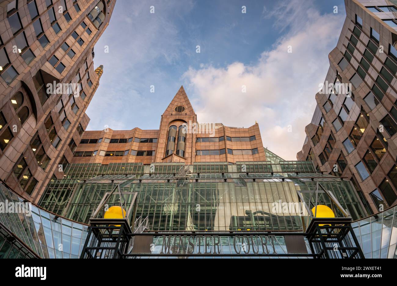 London, UK: Minster Court and the Minster Building on Mincing Lane in ...
