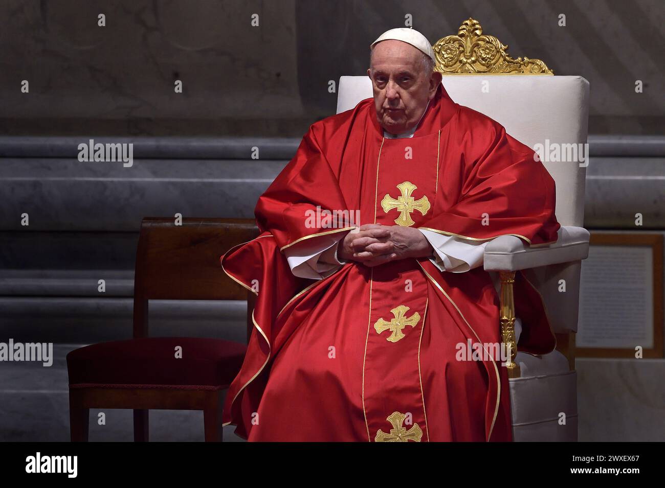 Vatican City State, Vatikanstadt. 29th Mar, 2024. Pope Francis the ...