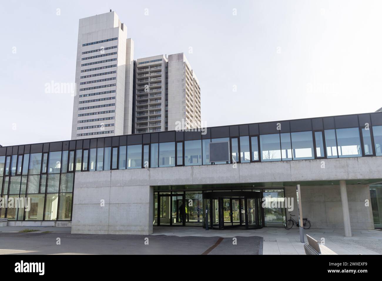 Modern hospital building in Herlev, Denmark. Healthcare concept Stock ...