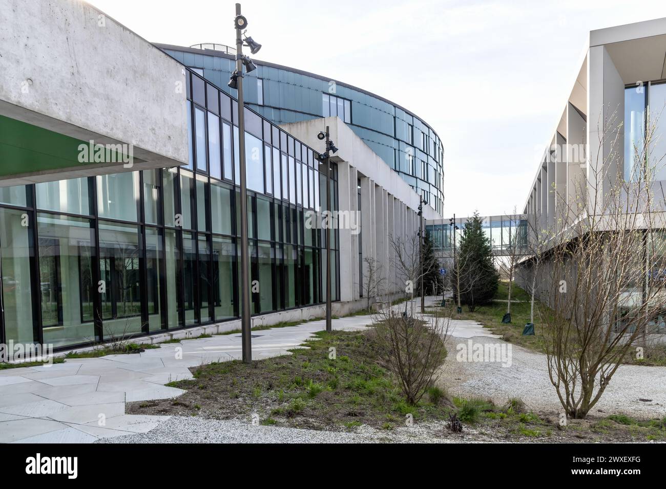 Modern hospital building in Herlev, Denmark. Healthcare concept Stock ...