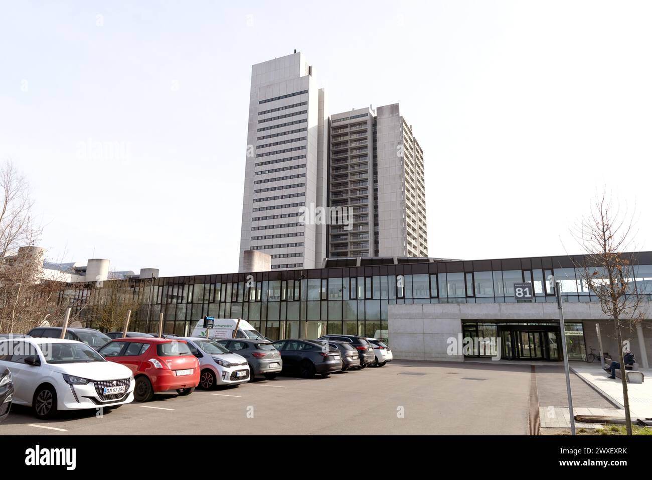 Modern hospital building in Herlev, Denmark. Healthcare concept Stock ...