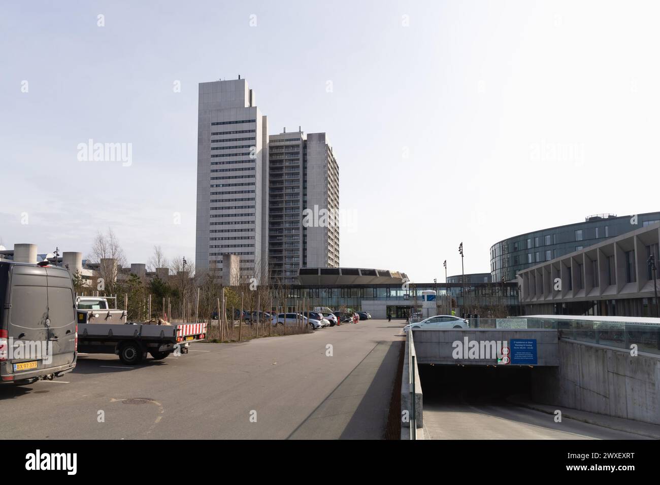 Modern hospital building in Herlev, Denmark. Healthcare concept Stock ...