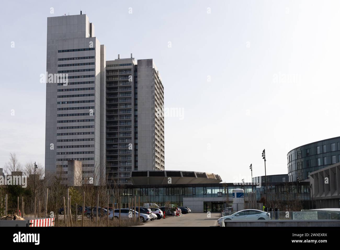 Modern hospital building in Herlev, Denmark. Healthcare concept Stock ...
