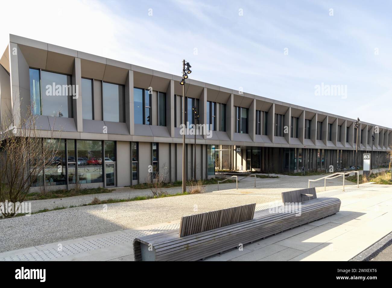 Modern hospital building in Herlev, Denmark. Healthcare concept Stock ...