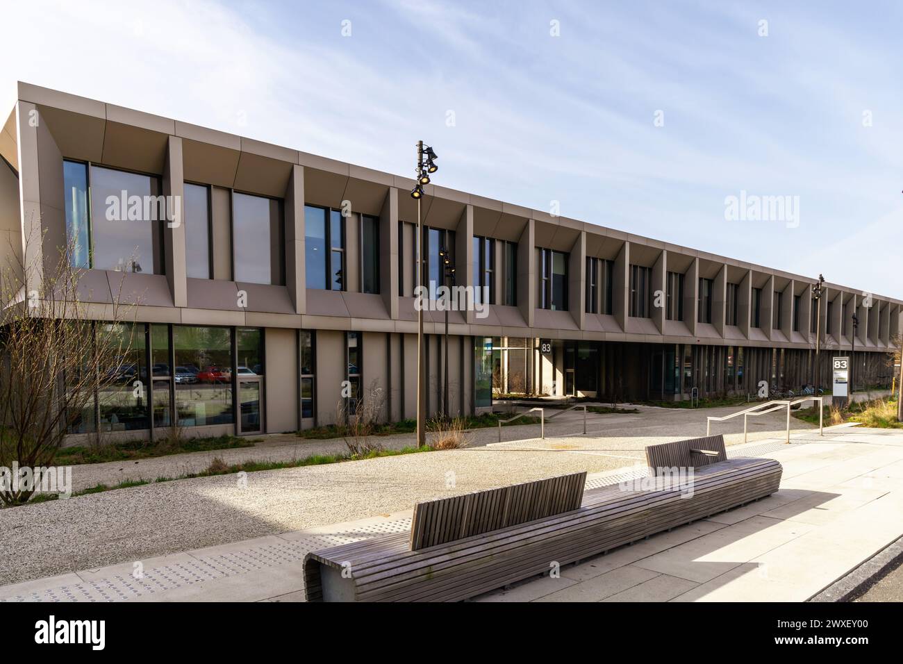 Modern hospital building in Herlev, Denmark. Healthcare concept Stock ...