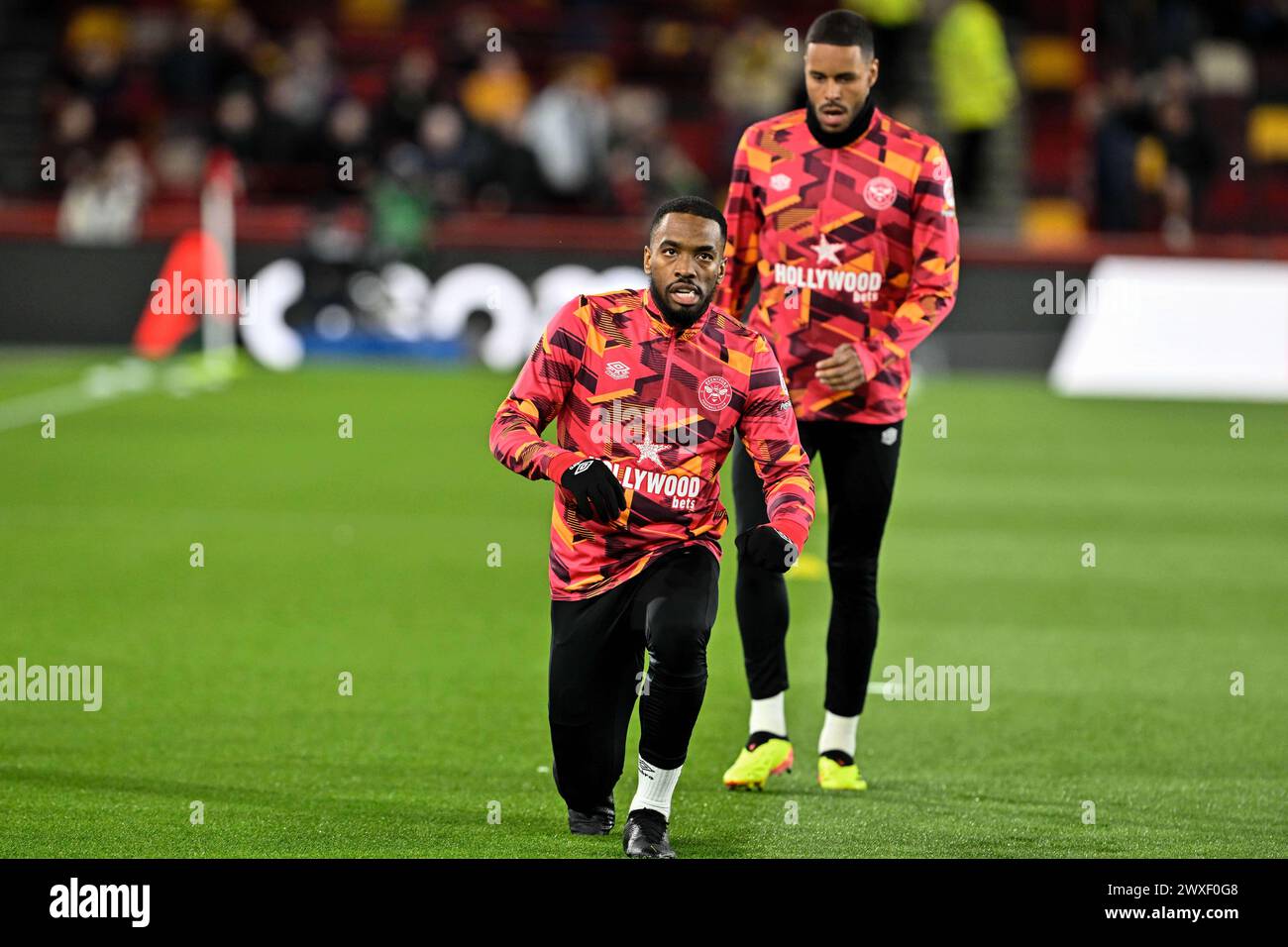 Ivan Toney of Brentford in the pregame warmup session during the ...