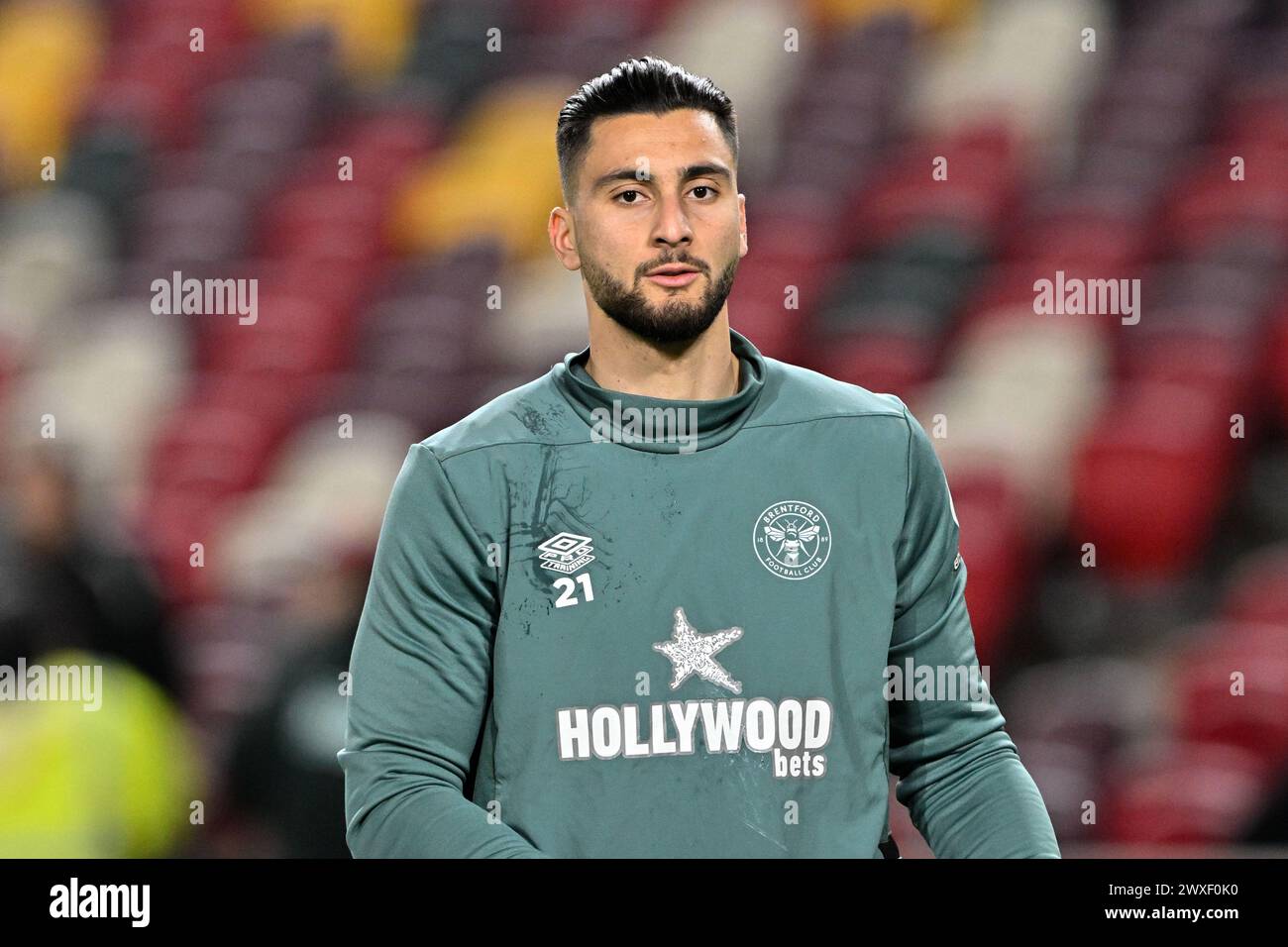 London, UK. 30th Mar, 2024. Thomas Strakosha of Brentford in the ...