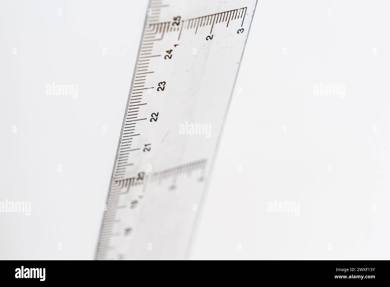 old plastic graduated ruler, Mallorca, Balearic Islands, Spain Stock ...