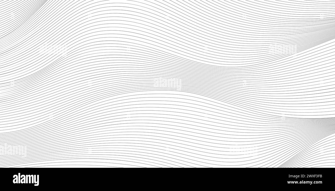 vector Illustration of the pattern of black lines on white background ...