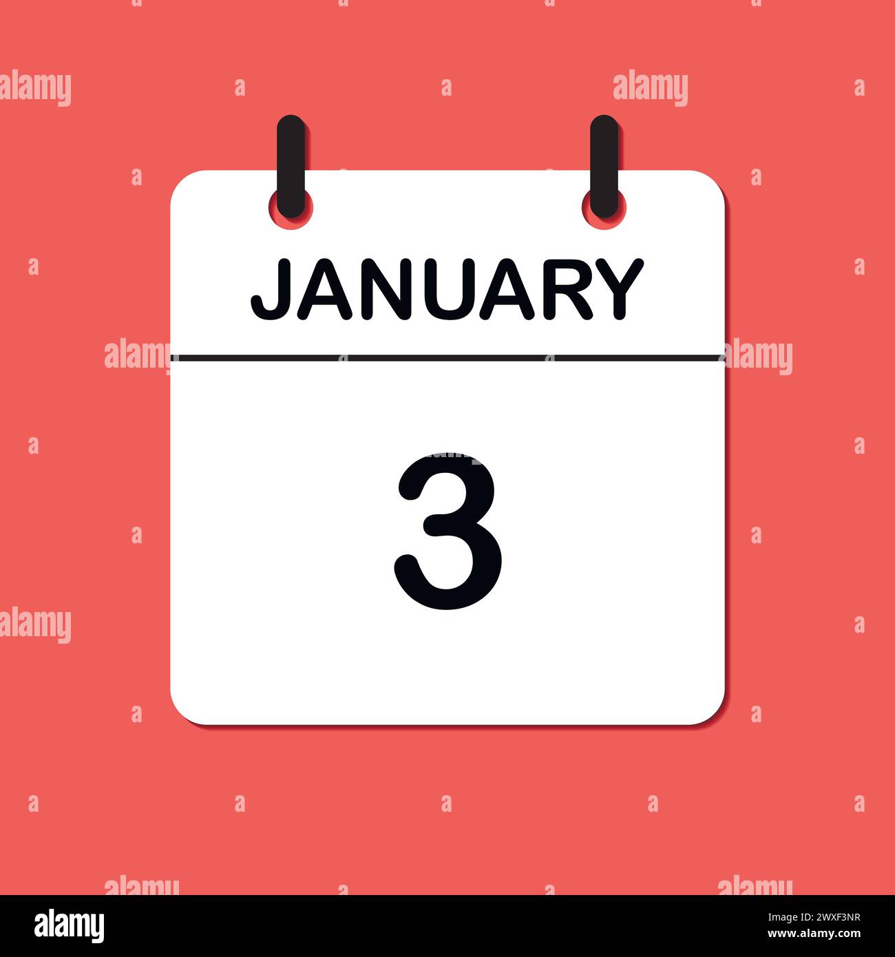 3 january icon Stock Vector Images - Alamy