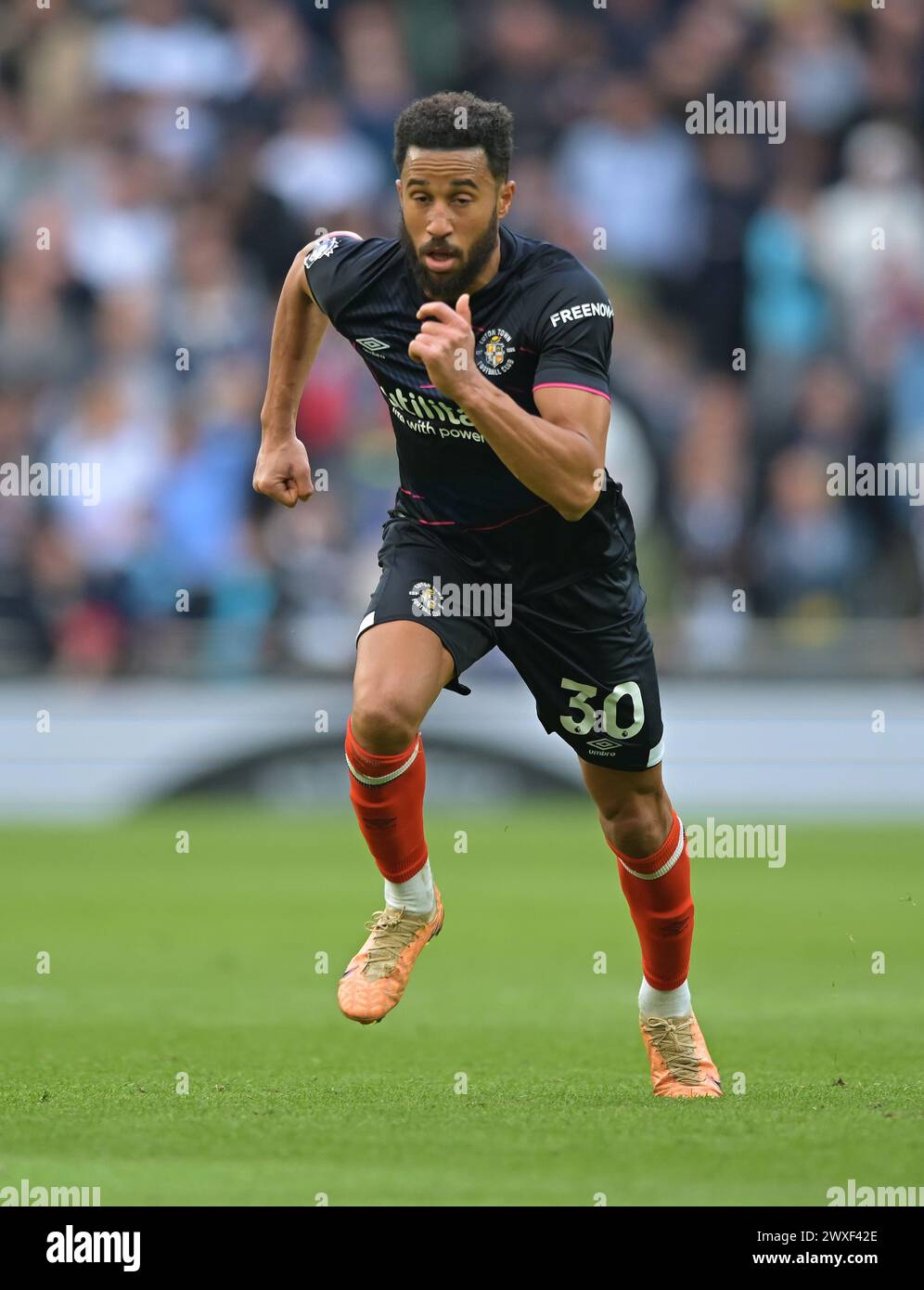 London, UK. 30th Mar, 2024. Andros Townsend of Luton Town during the ...