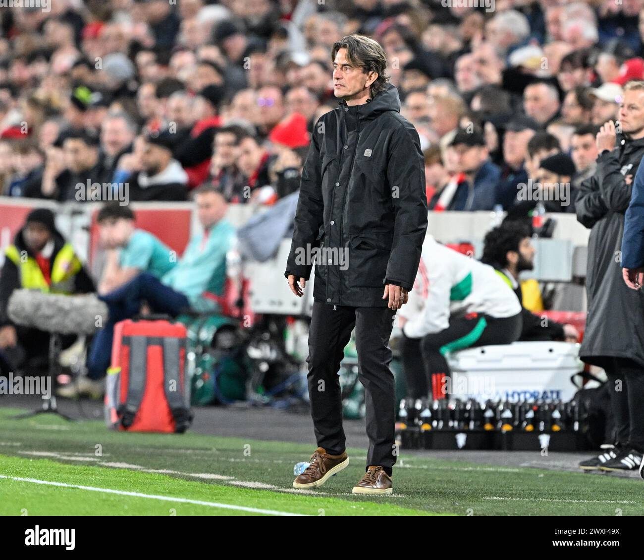 Thomas Frank manager of Brentford during the Premier League match ...