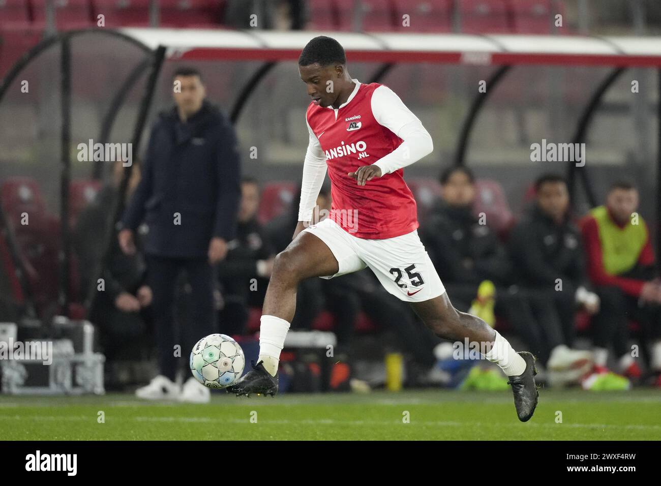 Alkmaar, Netherlands. 30th Mar, 2024. ALKMAAR, 30-03-2024, AFAS stadium ...