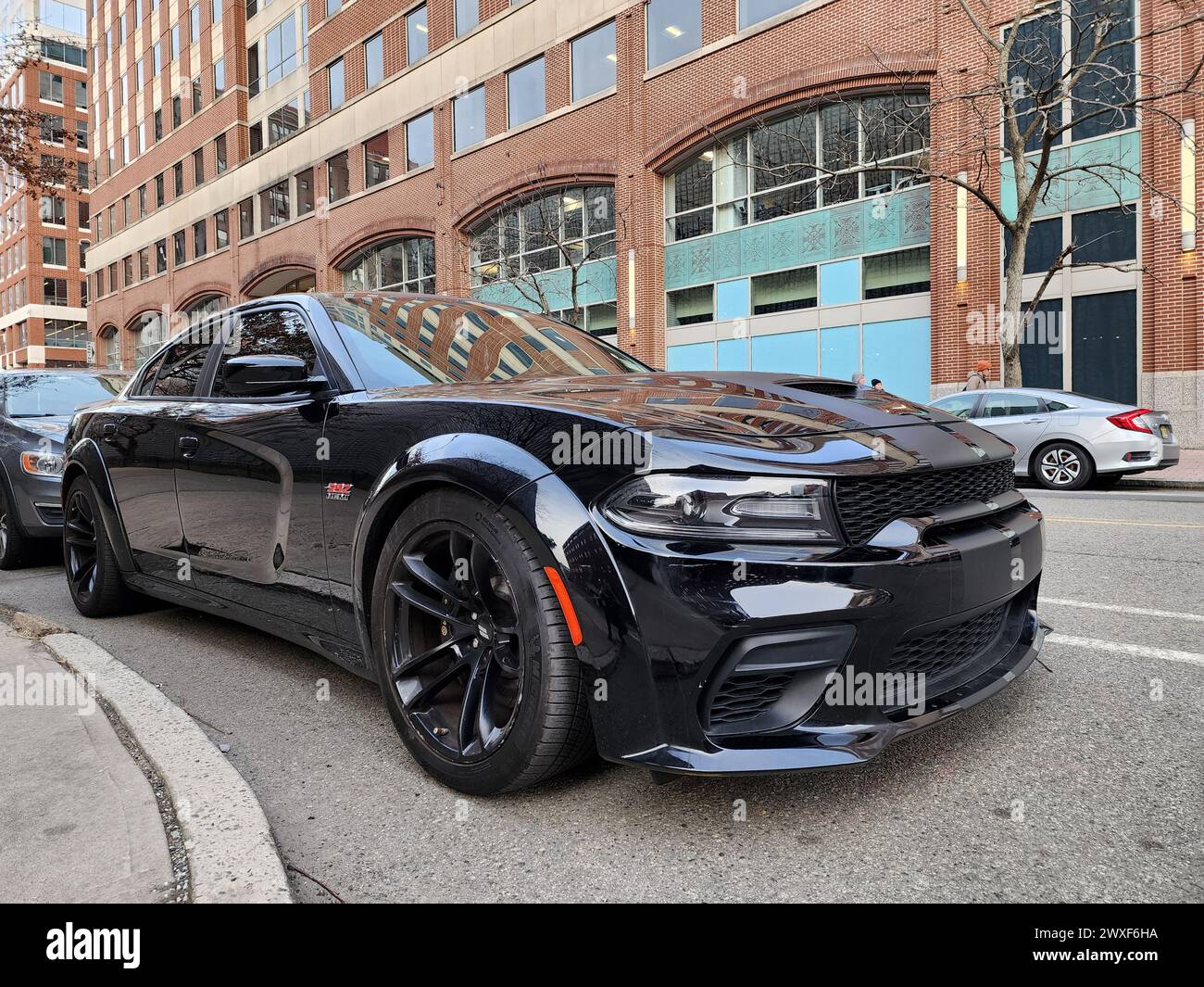 New York City, USA - March 01, 2024: 2020 Dodge Charger SRT Hellcat ...