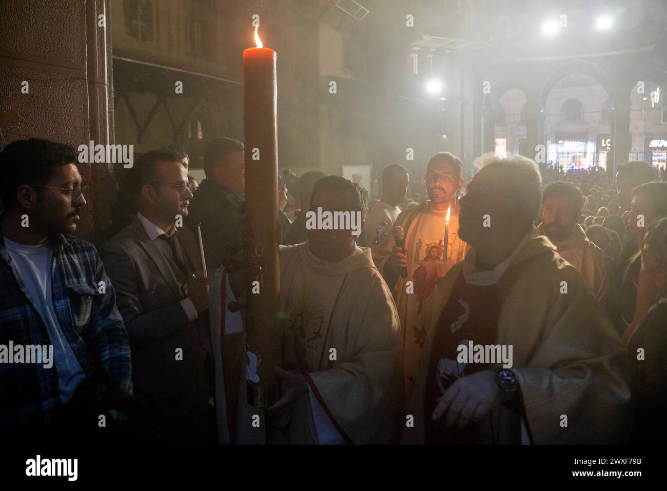 March 30, 2024, Beyoglu, Istanbul, Turkey: On Holy Saturday, rite of ...