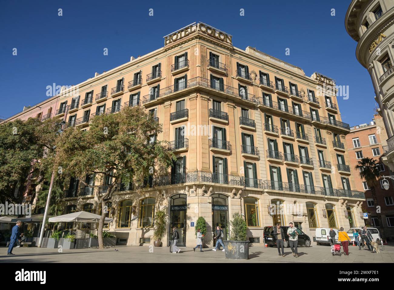 Hotel Colon, Av. de la Catedral, Barcelona, Katalonien, Spanien Stock ...