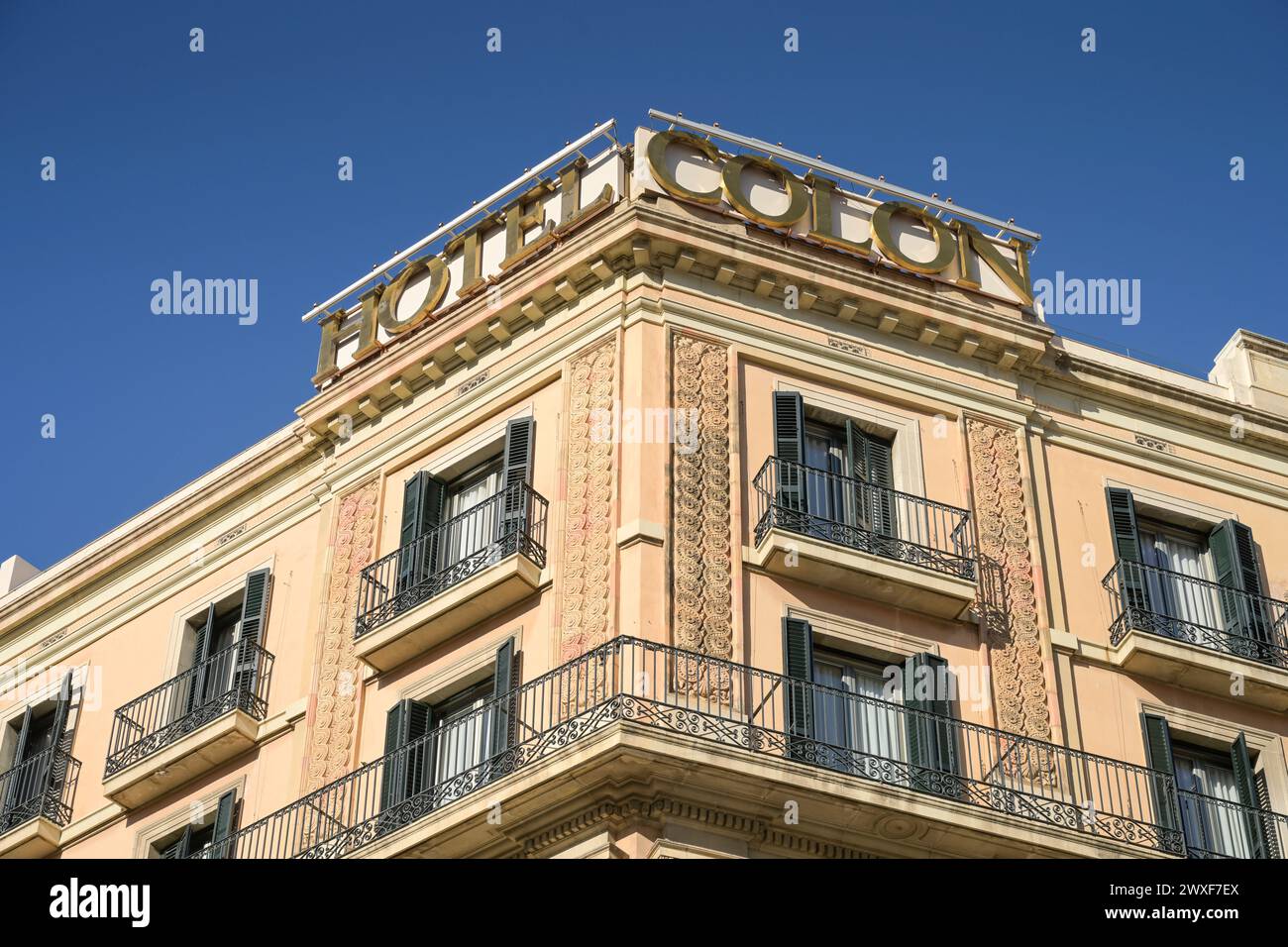 Hotel Colon, Av. de la Catedral, Barcelona, Katalonien, Spanien Stock ...