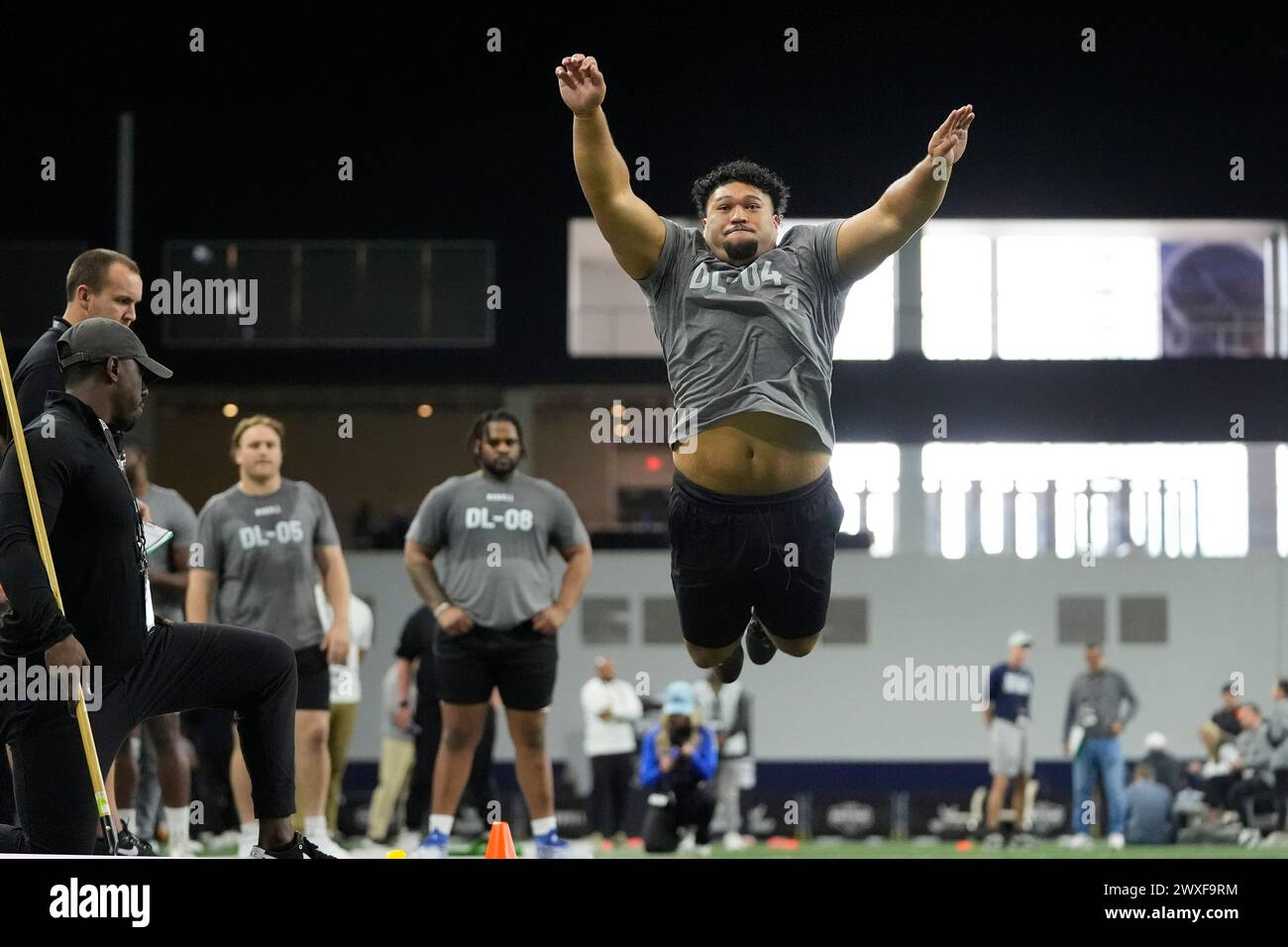 Houston defensive lineman Jack Freeman IV jumps during Big 12 NCAA ...