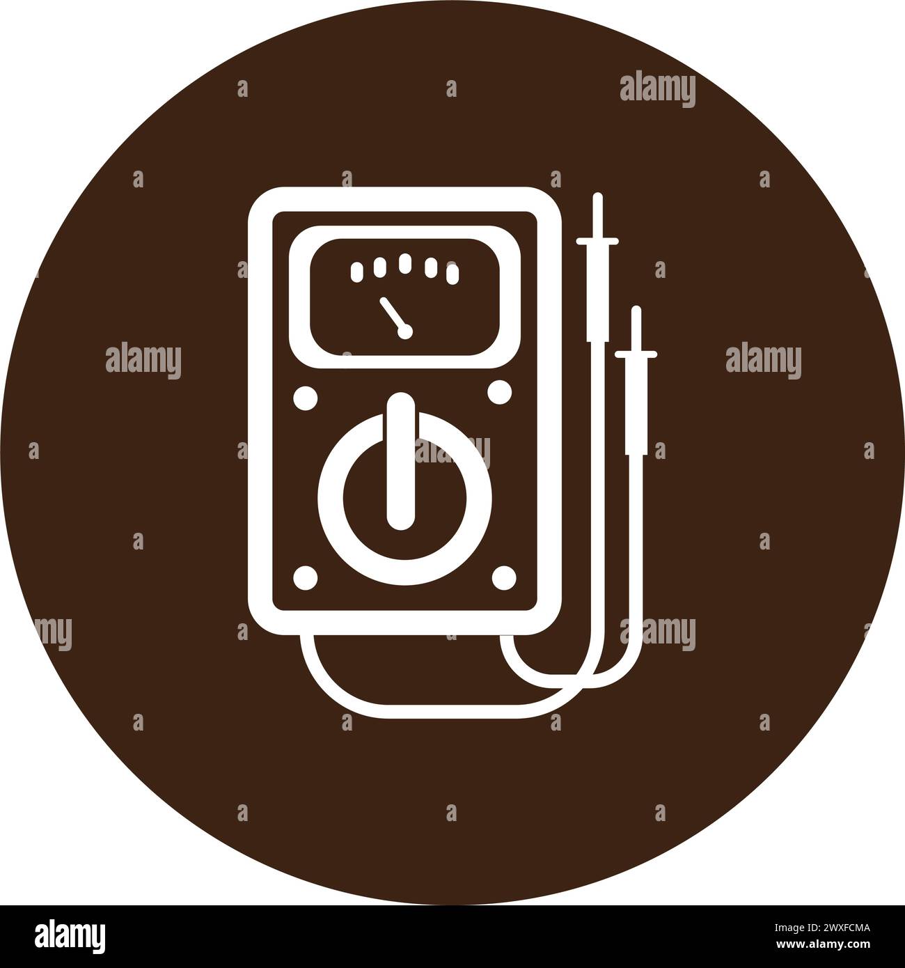 digital multimeter icon vector illustration logo design Stock Vector ...