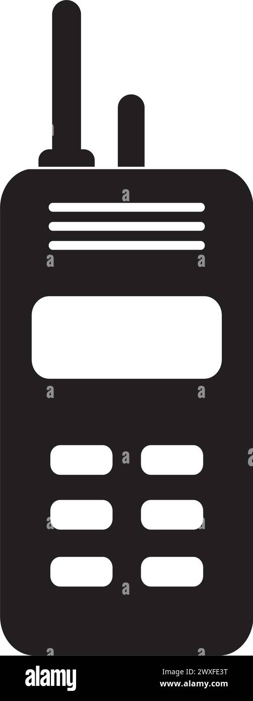 walkie talkie icon vector illustration logo design Stock Vector Image ...