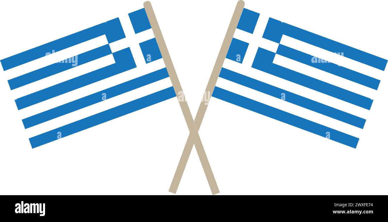 greek flag icon vector logo design Stock Vector Image & Art - Alamy