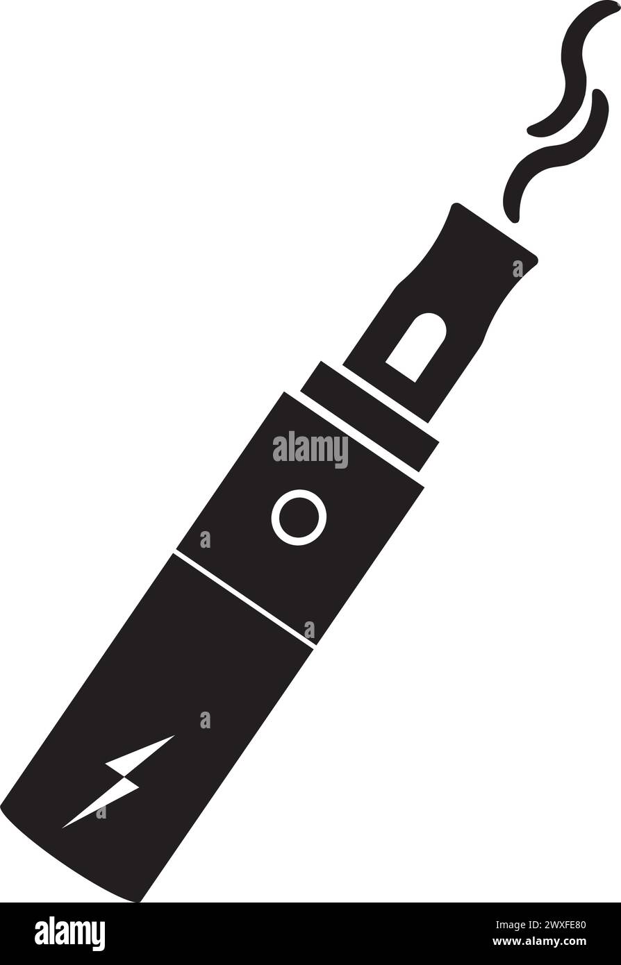 Vape smoking tool vector icon logo design Stock Vector Image & Art - Alamy