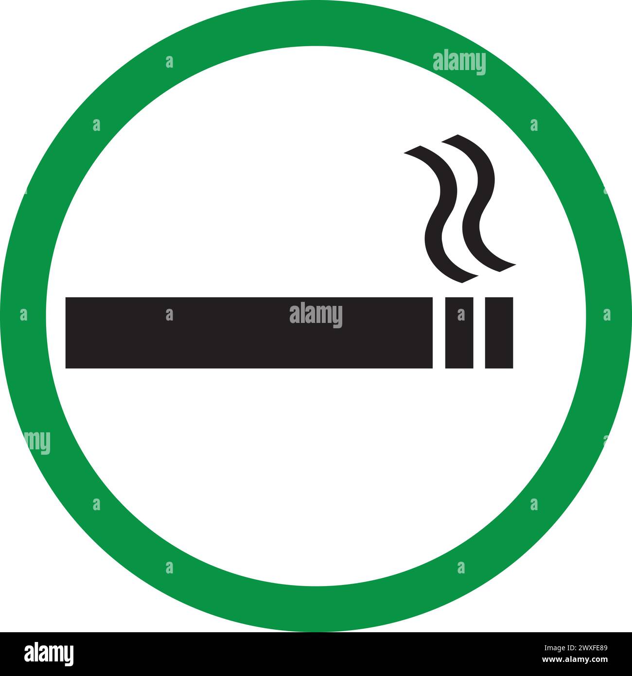 Smoking area logo Stock Vector Images - Alamy