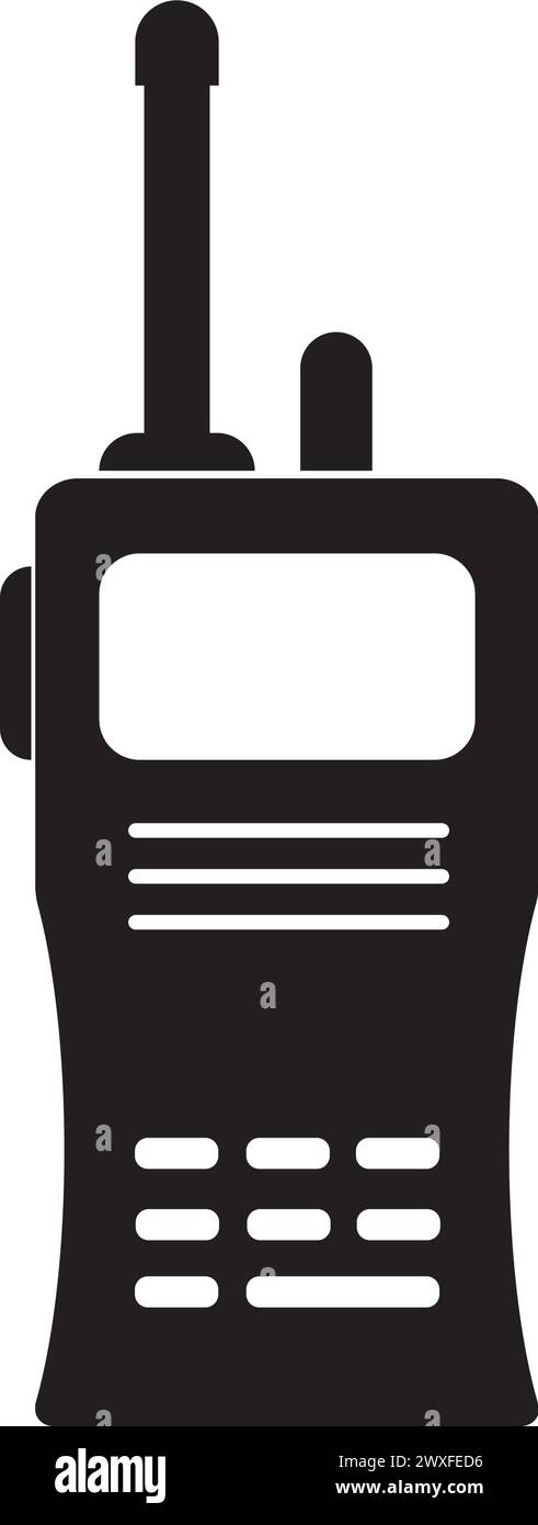 walkie talkie icon vector illustration logo design Stock Vector Image ...