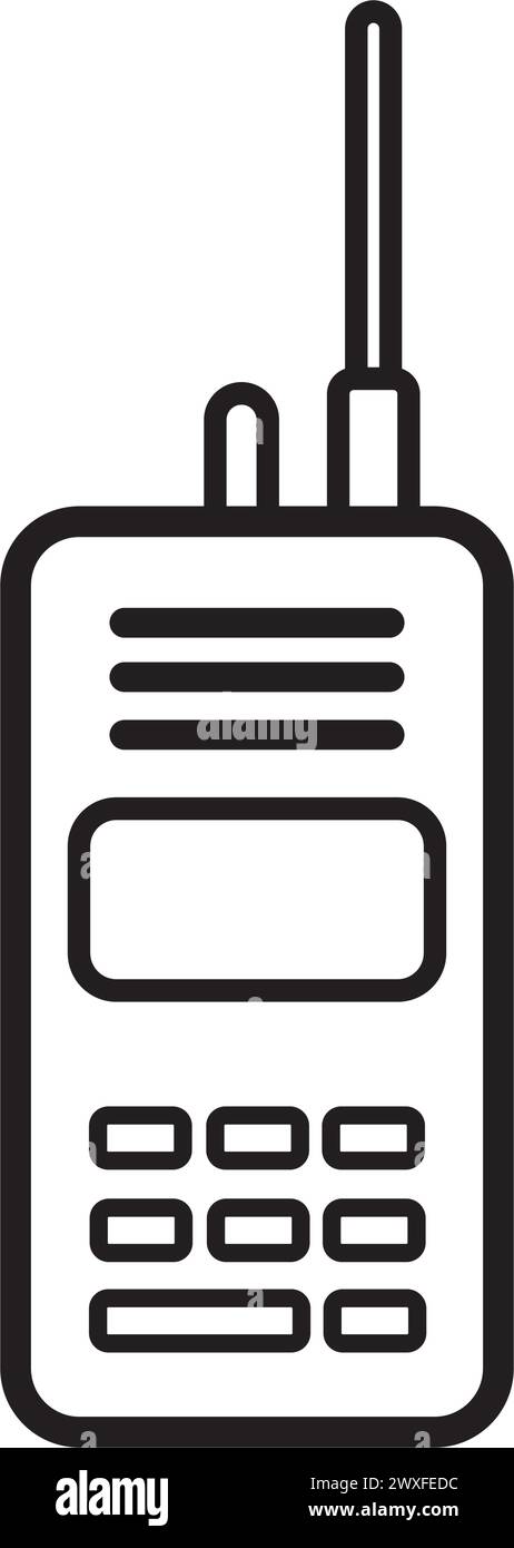 walkie talkie icon vector illustration logo design Stock Vector Image ...