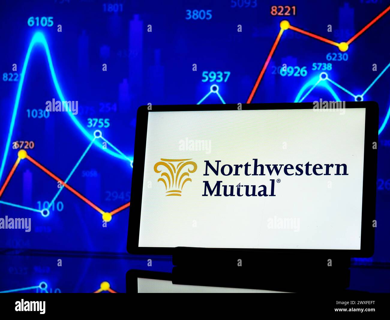 Germany - March 30, 2024: In this photo illustration, The Northwestern ...