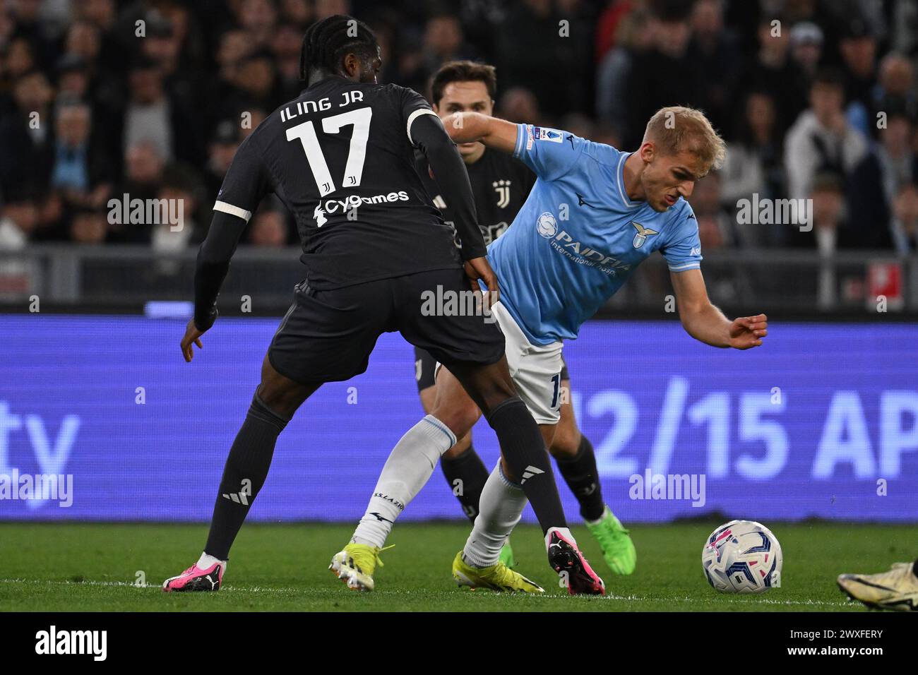 Rome, Italy. 30th Mar, 2024. Samuel Iling-Junior of Juventus F.C. and ...