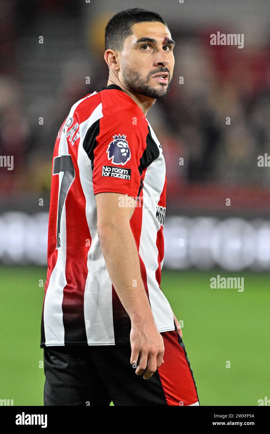 Neal Maupay of Brentford during the Premier League match Brentford vs ...