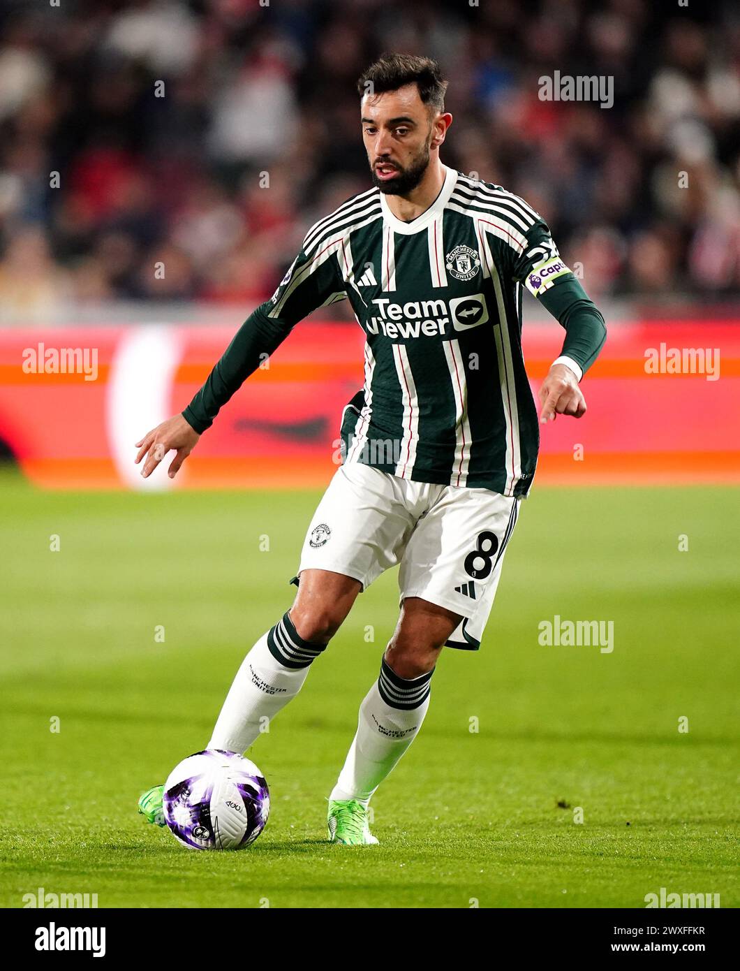 Manchester United's Bruno Fernandes during the Premier League match at ...