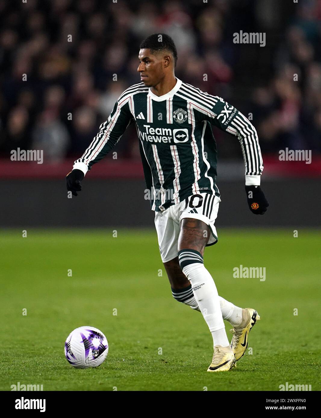Manchester United's Marcus Rashford during the Premier League match at ...