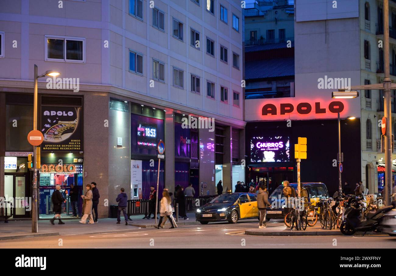 Musikclub Sala Apolo, Barcelona, Katalonien, Spanien *** Music club ...