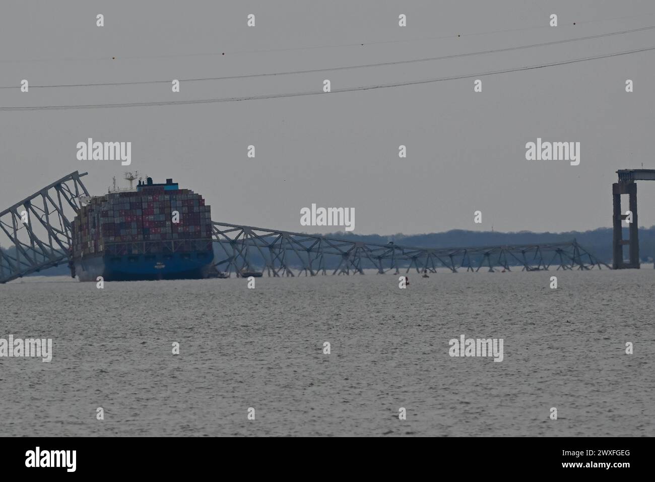 Baltimore bridge ship hi-res stock photography and images - Alamy