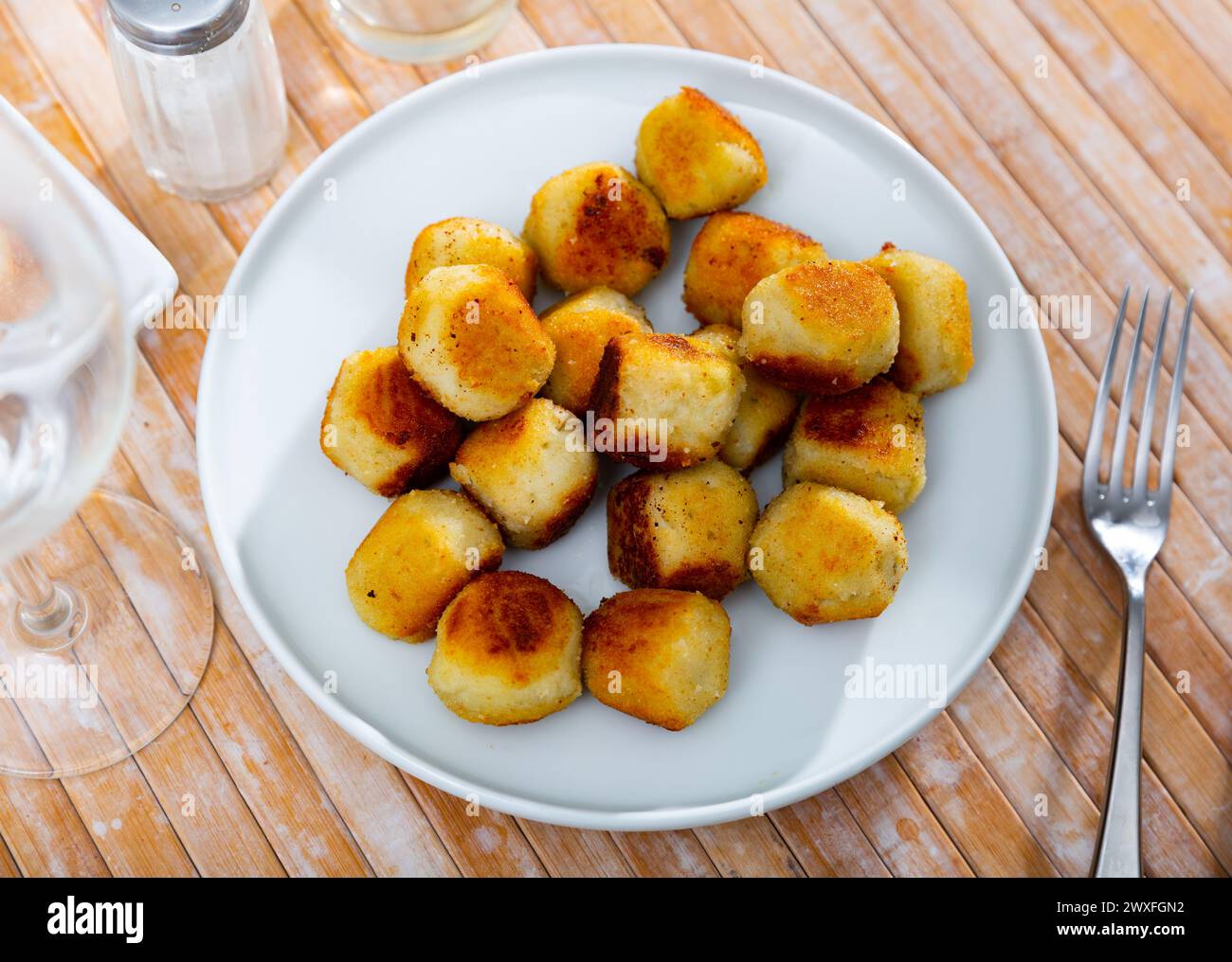 Classic French style croquettes, hand-formed, breaded and deep-fried ...