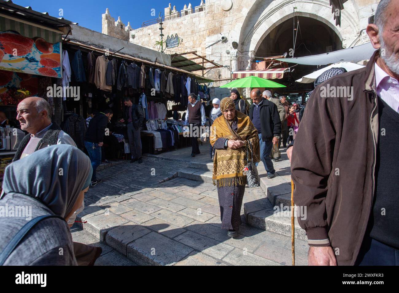 12-26-2014 Jerusalem ISR Damascus Gate to the Old City of Jerusalem ...